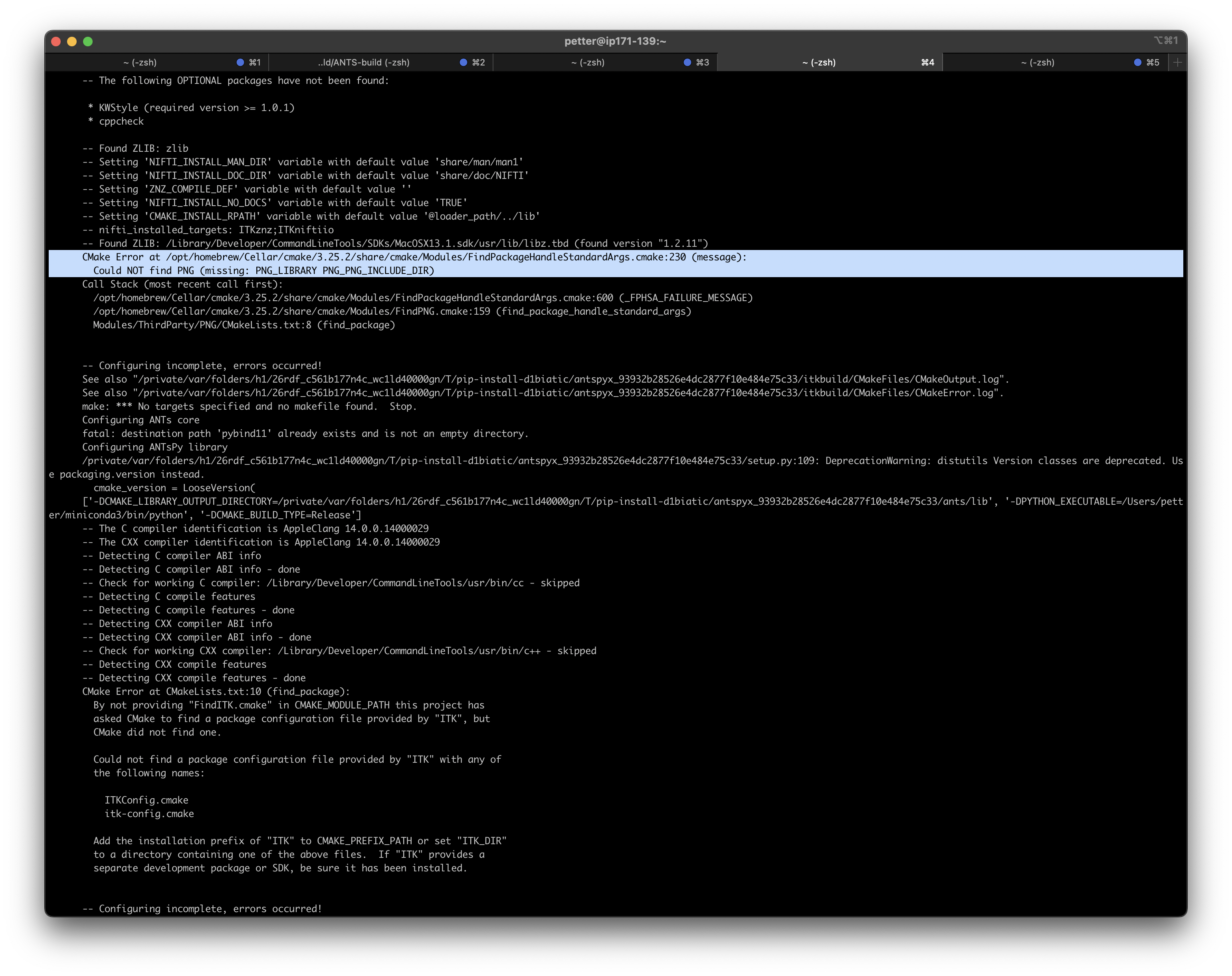 Error installing ANTsPyx on mac · Issue #321 · ANTsX/ANTsPy · GitHub
