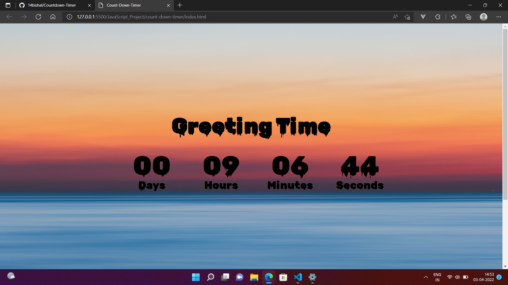 GitHub - 14bishal/Countdown-Timer