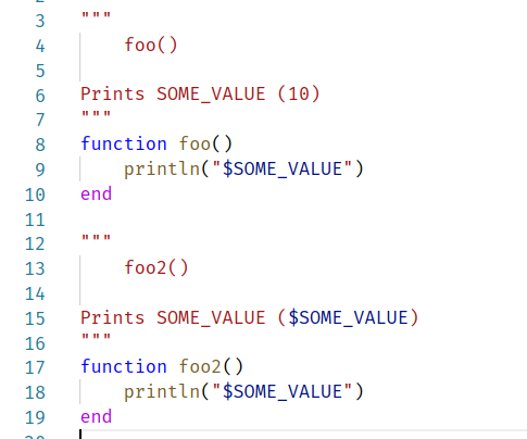 Docstring broken when using $var to input variable · Issue #1681 · julia-vscode/julia-vscode ...