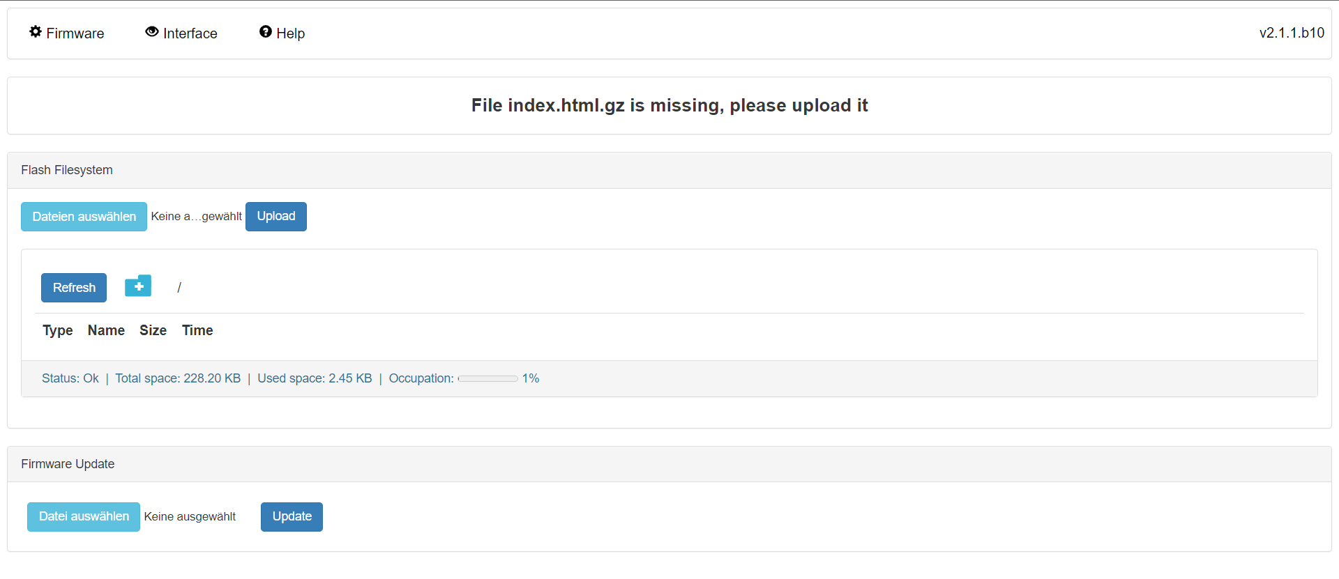 [BUG] ESP3D-WEBUI Upload fails "File write failed" Pop up error · Issue #320 · knutwurst/Marlin ...