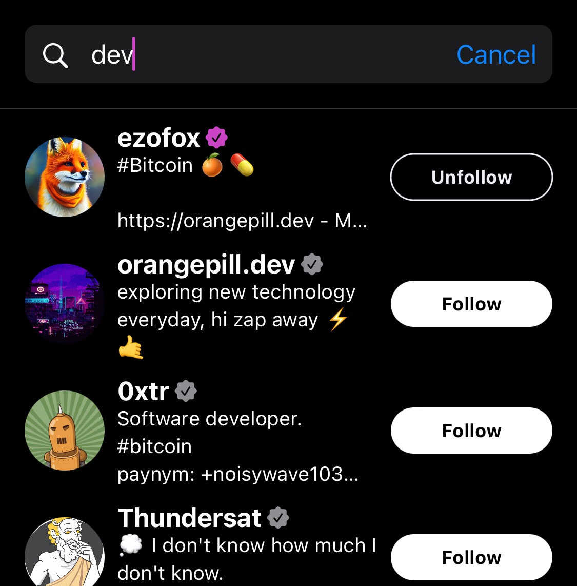 New follow button in profile/following view [Feature Request][Enhancement] · Issue #489 · damus ...