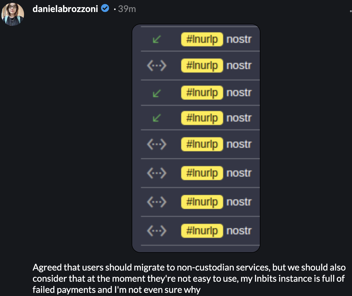 Display LN Payment Failure Reason [Feature request] · Issue #1585 · lnbits/lnbits · GitHub