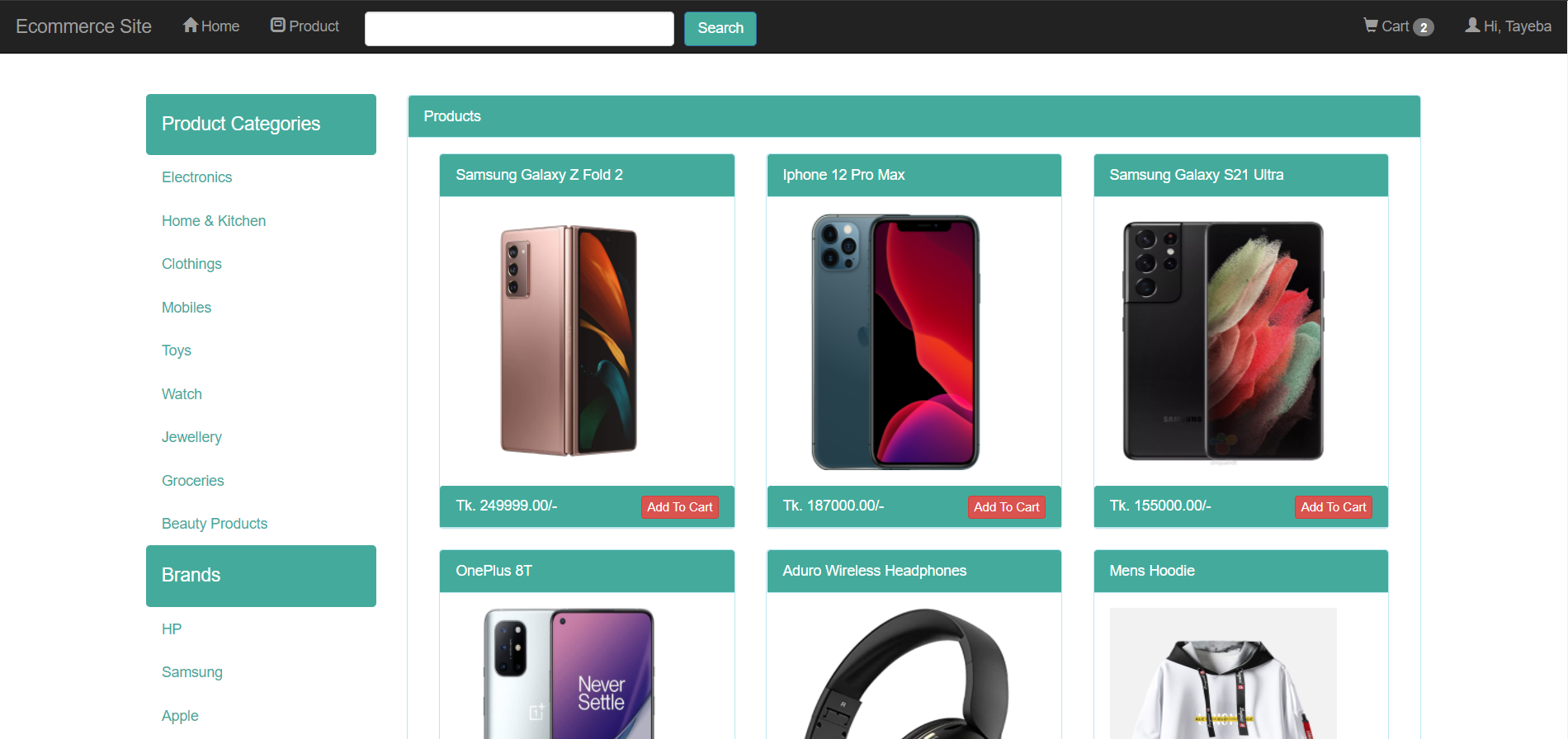GitHub - tayeba-bashar/E-Commerce-Website-Project