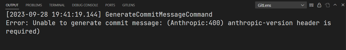 Invalid Request when trying to generate a commit message using Anthropic API · Issue #2941 ...