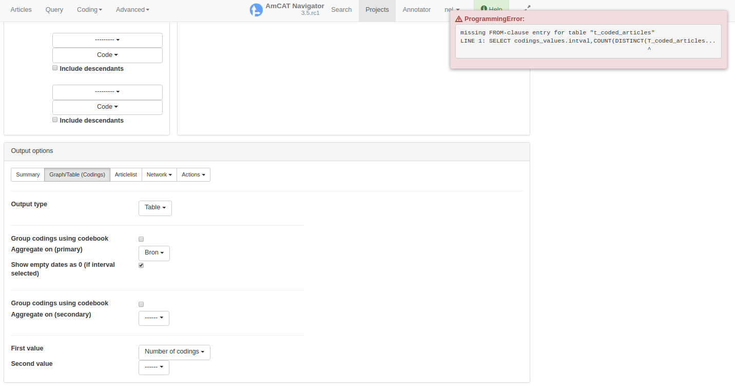 Error when aggregating on 'number of codings' · Issue #687 · amcat/amcat · GitHub