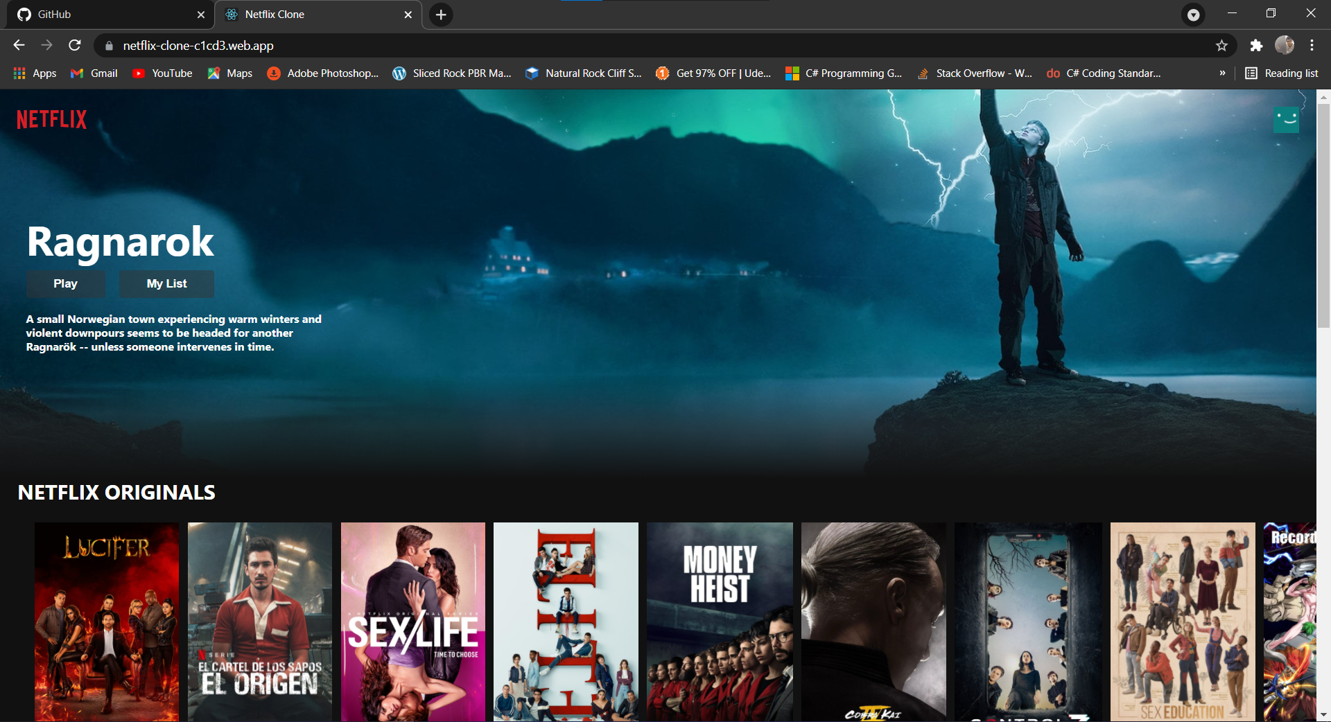 GitHub - Vijay2K/Netflix-Clone: This netflix clone is build using React.js and TMDB api for ...