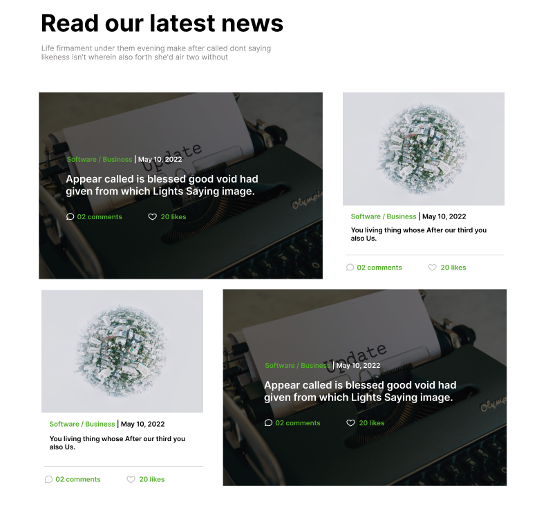 Create A News Feed Component Of First Theme · Issue 241 · Scorelab Webiu · Github