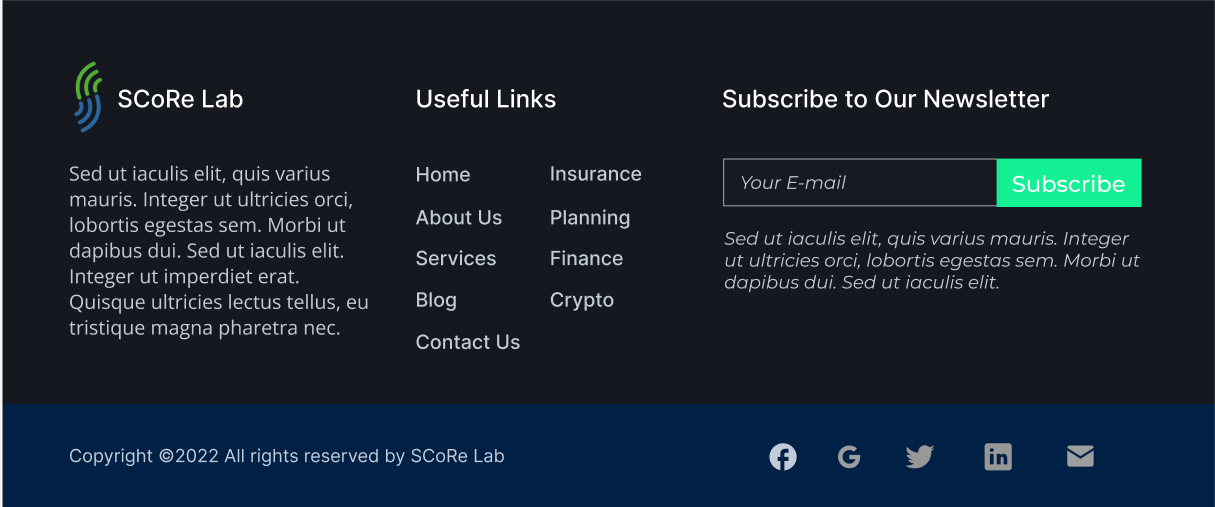 Create a footer Component for the Fourth theme · Issue #346 · scorelab/Webiu · GitHub
