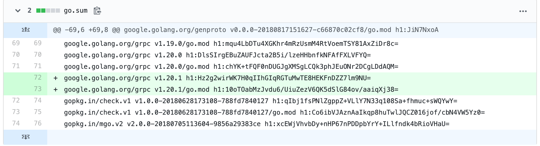 Go modules: renovate does not remove old versions of an updated package from go.sum · Issue ...