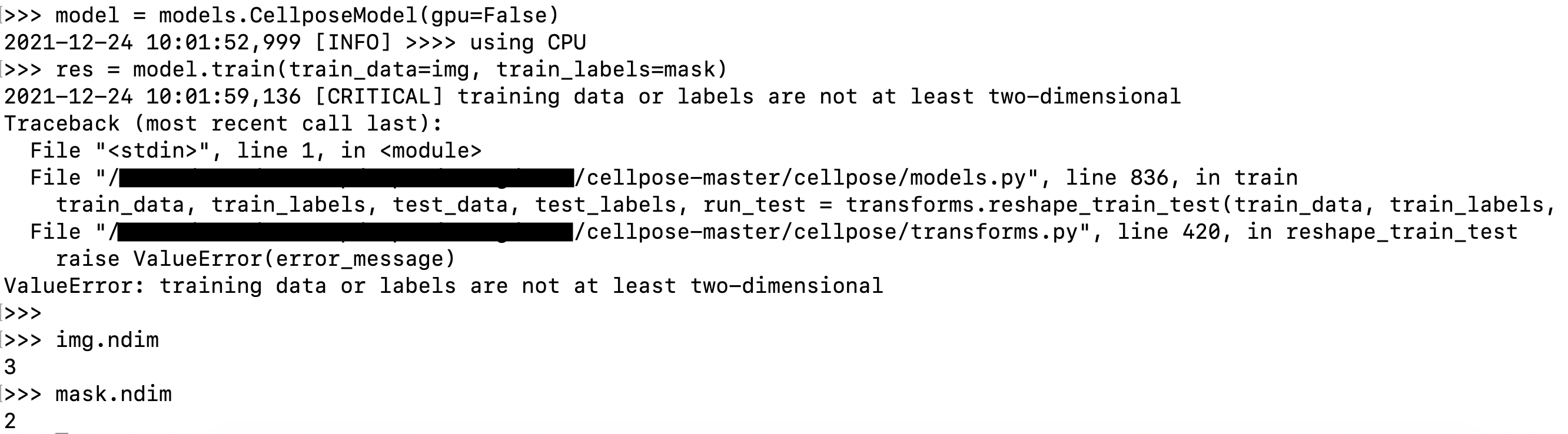 Training cellpose model and Making masks · Issue #415 · MouseLand/cellpose · GitHub