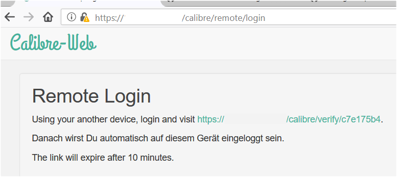 Use current scheme to generate magic link please? · Issue #846 · janeczku/calibre-web · GitHub