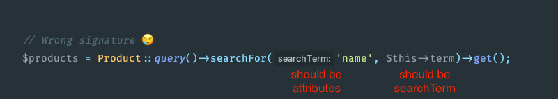 Bug Macro Calls Helper Code Generated Invalid Signature For Eloquent Macros · Issue 703