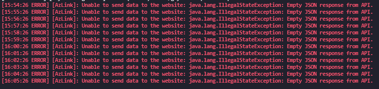 Unable to send data to the website · Issue #303 · Azuriom/Azuriom · GitHub