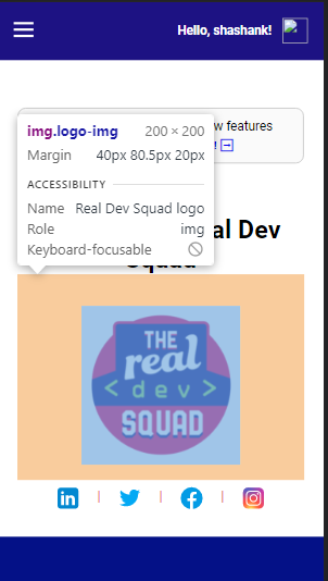 Standardize RDS logo size. · Issue #304 · Real-Dev-Squad/website-members · GitHub