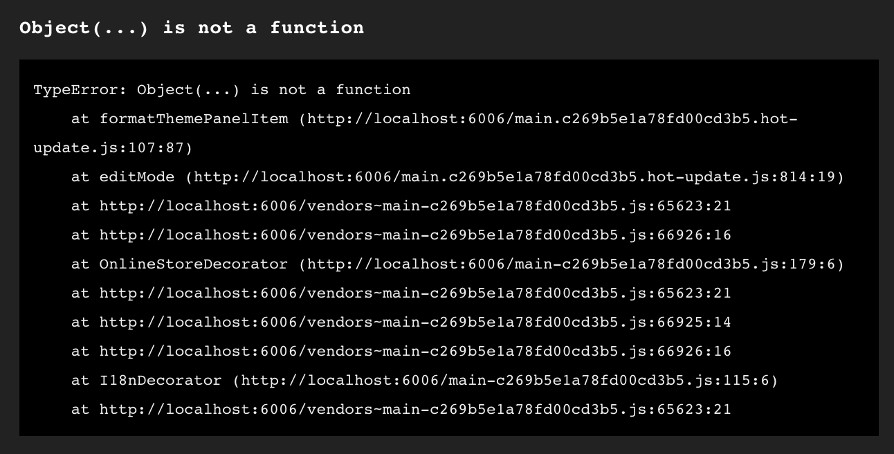 [Docs] Error: Object(...) is not a function · Issue #10043 · storybookjs/storybook · GitHub