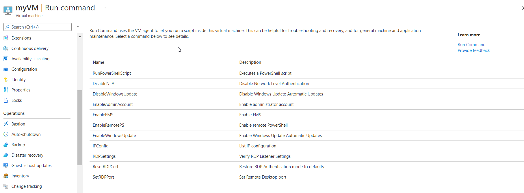 Run Command Not Found In VM Blade Issue 157 MicrosoftLearning