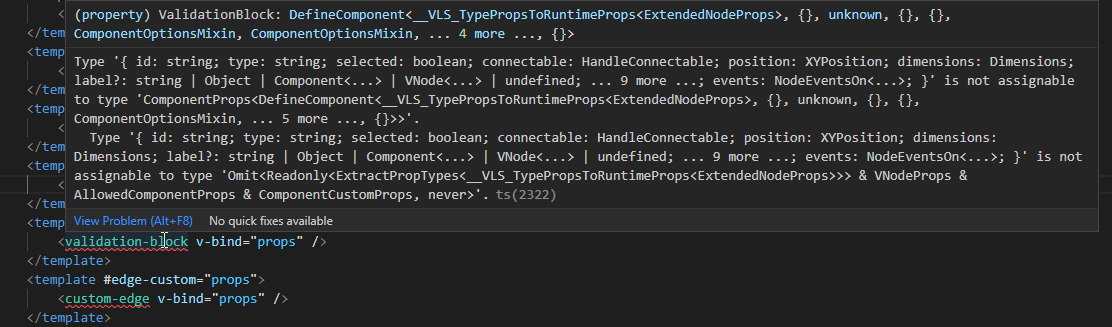 [bug] Node Edge Slot Props Type Checks Fail · Issue 478 · Bcakmakoglu Vue Flow · Github