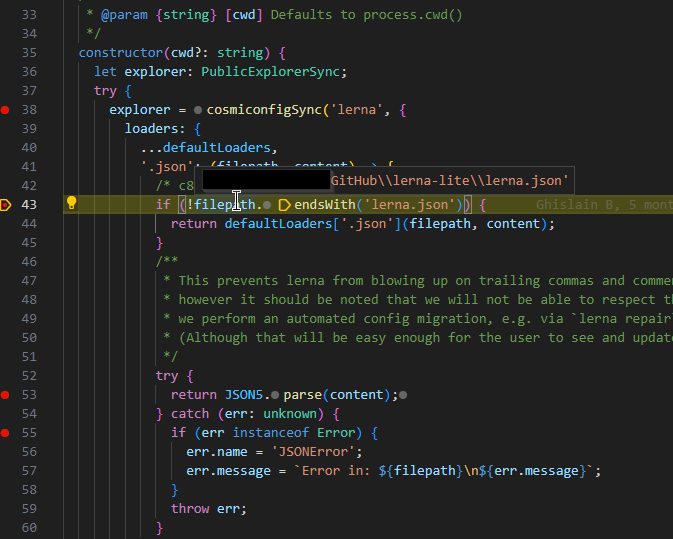 Lerna-Lite project having an empty `.config.json` file gets picked up by cosmiconfig and is ...