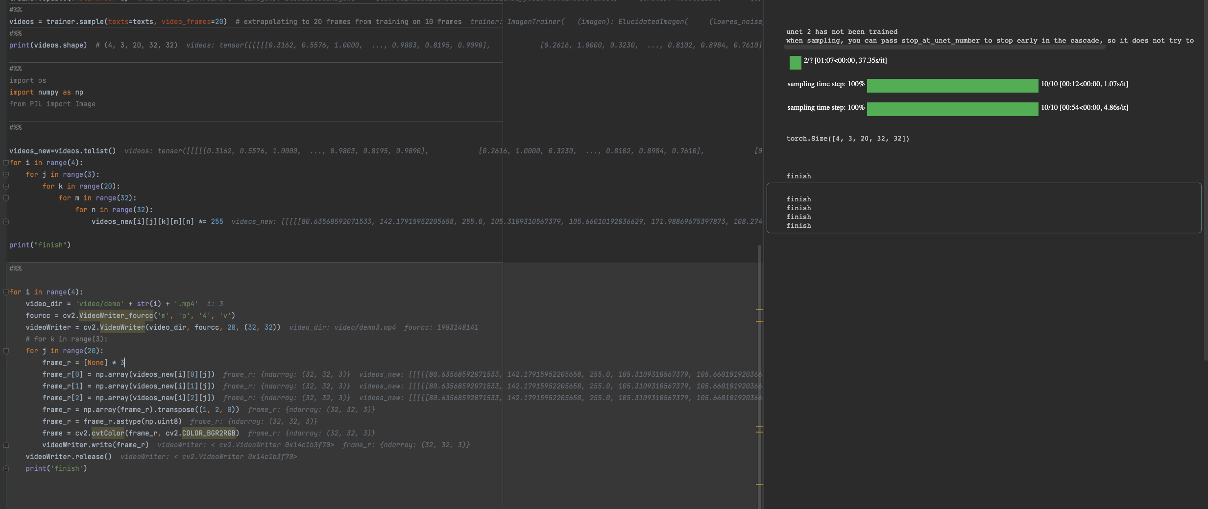 Save the Video leading to faults · Issue #267 · lucidrains/imagen-pytorch · GitHub