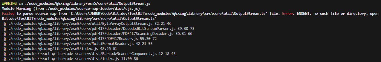 Need Up The Zxing Version · Issue 48 · Jamenamcinteerreact Qr Barcode Scanner · Github
