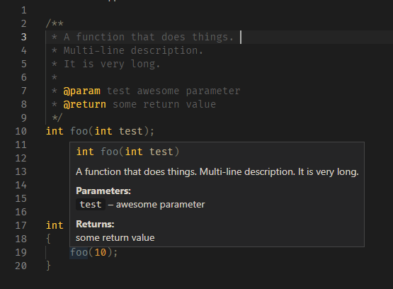 Improve intellisense documentation experience for parity with C# and ...