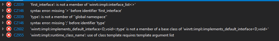 Unable To Implement Classic Com Type Using Winrtimplements · Issue 508 · Microsoftxlang · Github