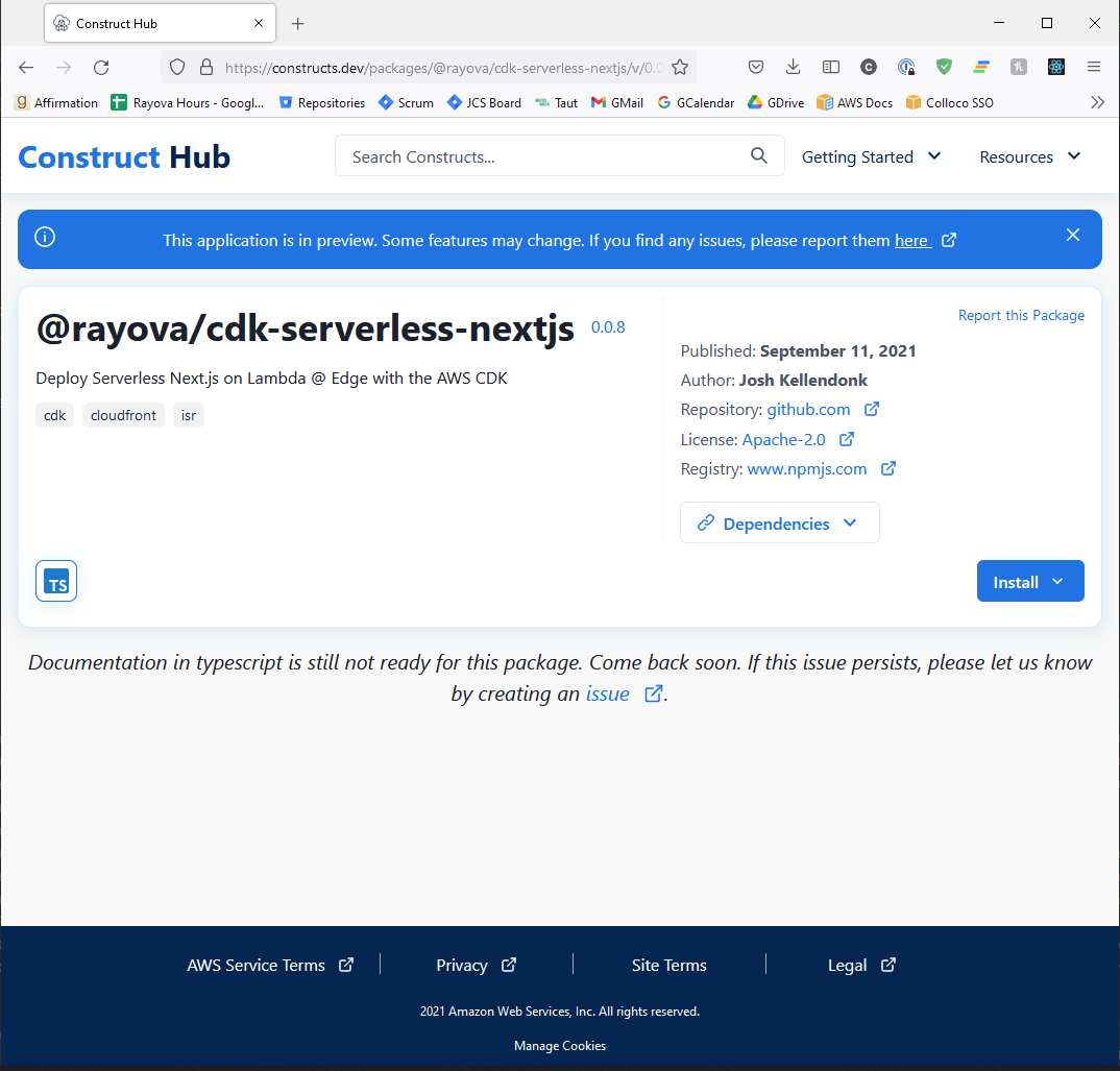 Construct typescript documention is not ready for most of a day · Issue #387 · cdklabs/construct ...