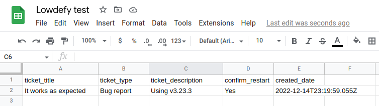 Google API error - [400] Invalid values[3][0]: struct_value { fields { key: "_state" value ...