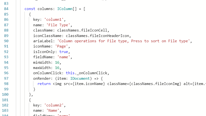 [Accessibility] : Column Aria Label is not getting set in DetailList ...