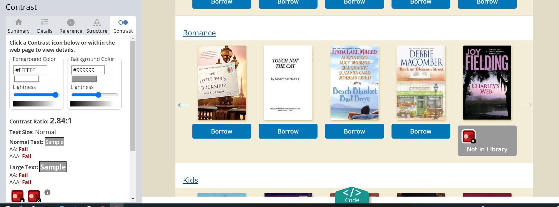 Home Page Color Contrast · Issue #4523 · internetarchive/openlibrary · GitHub