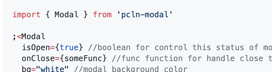 Extra ; in Modal README · Issue #470 · priceline/design-system · GitHub
