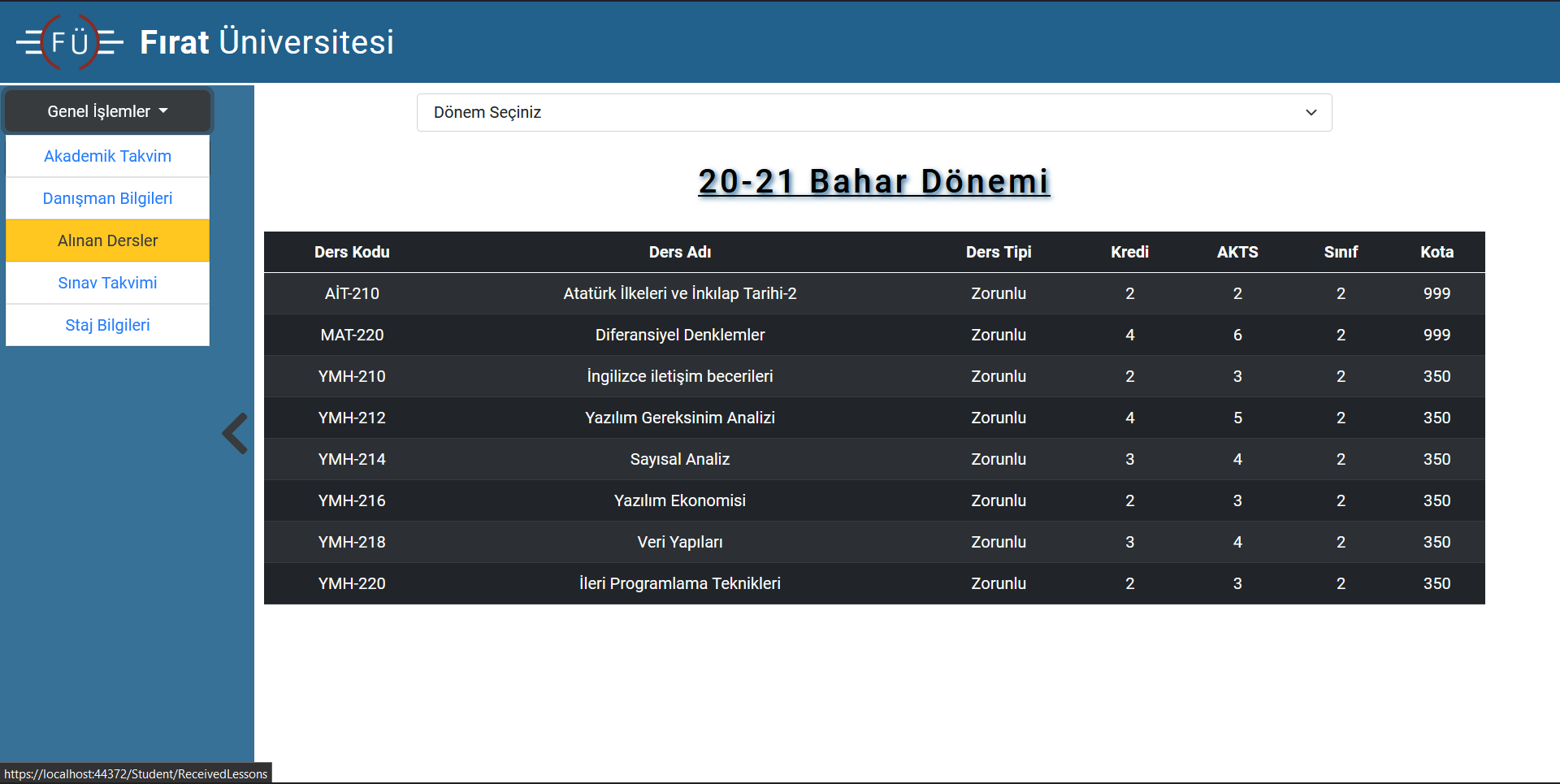 GitHub - Berkay-23/FiratOBS: Asp.net and MVC