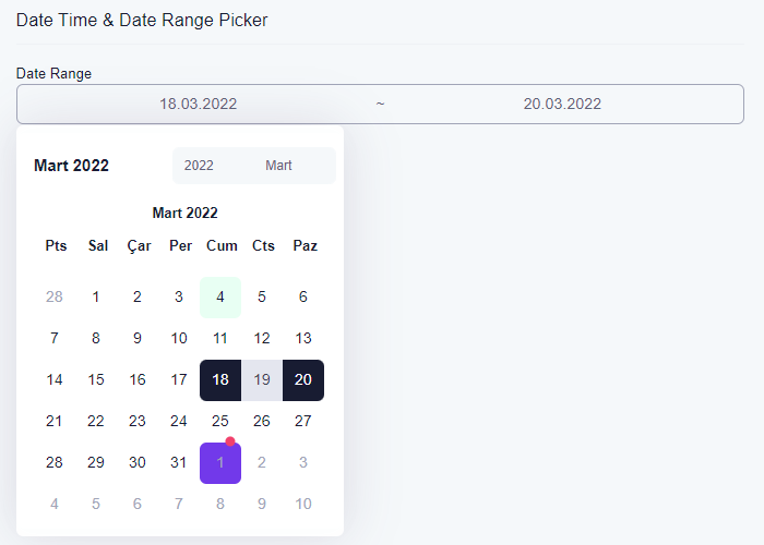 GitHub - can-acar/date-time-picker: React Date Time & Date Range Picker