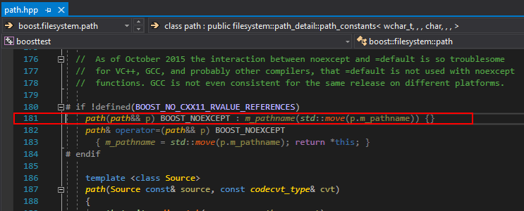 init of boost::log::sinks::text_file_backend without parameters msvc140 ...