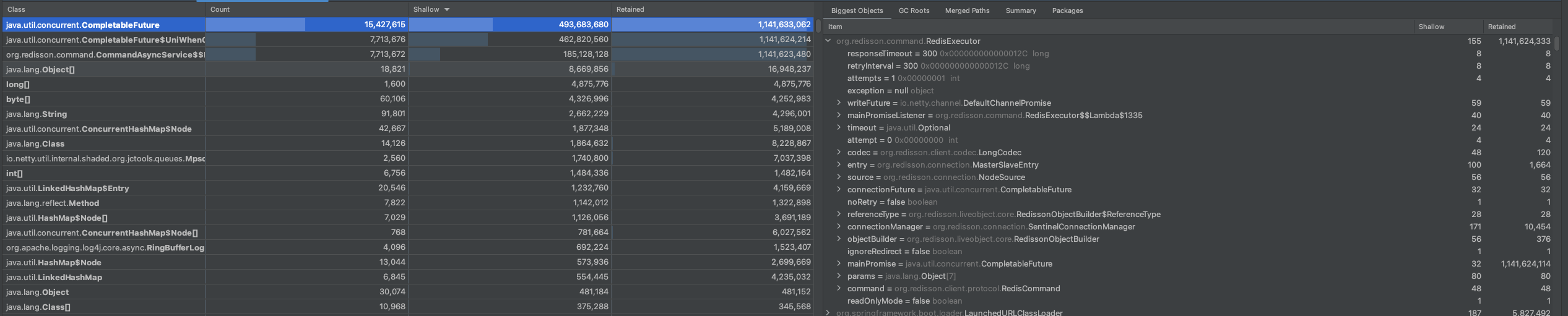 CommandAsyncService evalAsync could create chained futures while handiing ERR unkbown command ...
