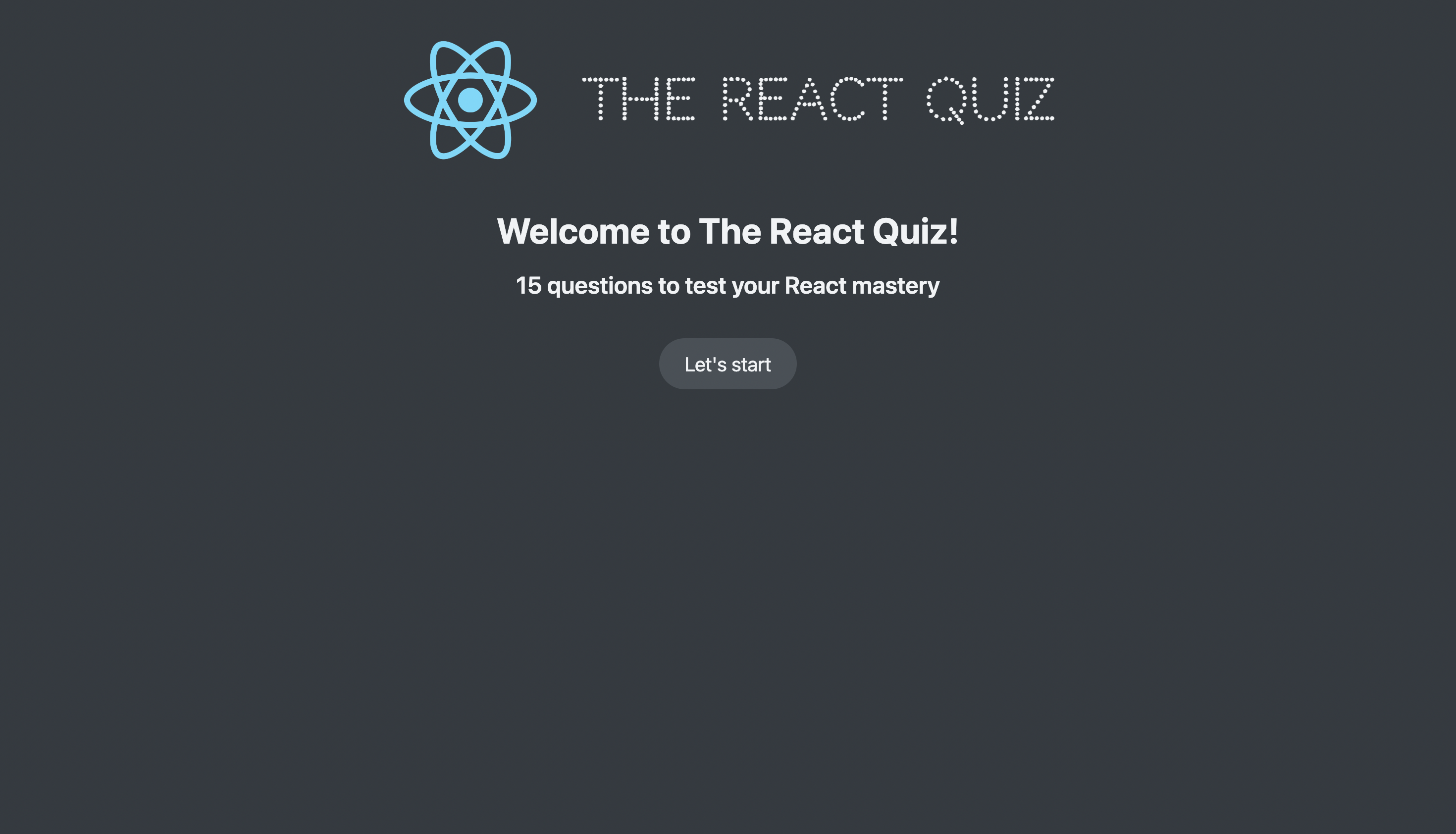 GitHub - amananand019/the-react-quiz