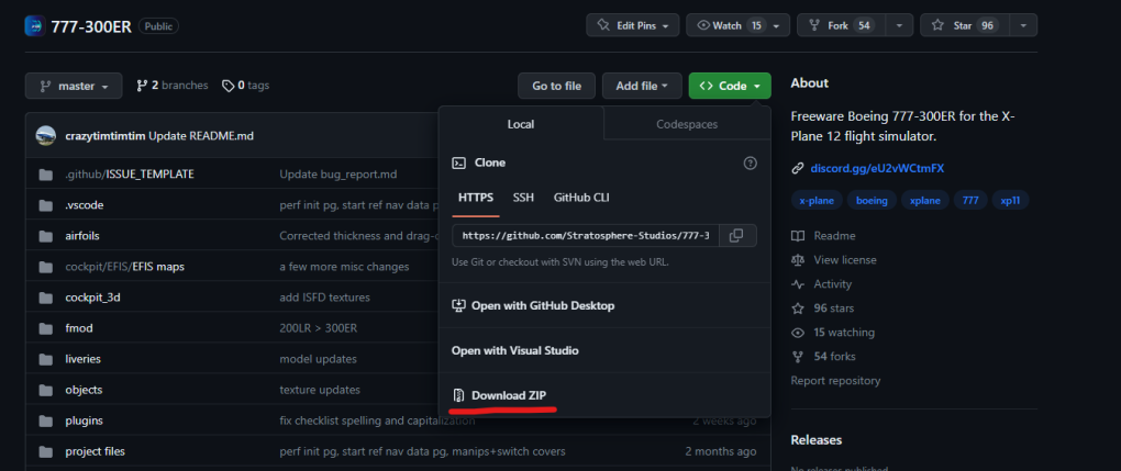 GitHub - Stratosphere-Studios/777-300ER: Free & open-source Boeing 777 ...