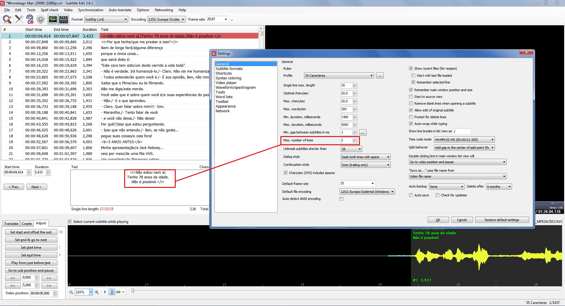 Max. number of lines - Request · Issue #5107 · SubtitleEdit/subtitleedit · GitHub