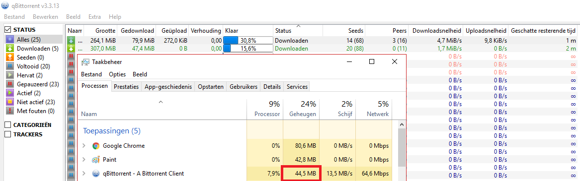 RAM usage libtorrent 1.0 vs libtorrent 1.1 - qBittorrent v3.3.13 ...