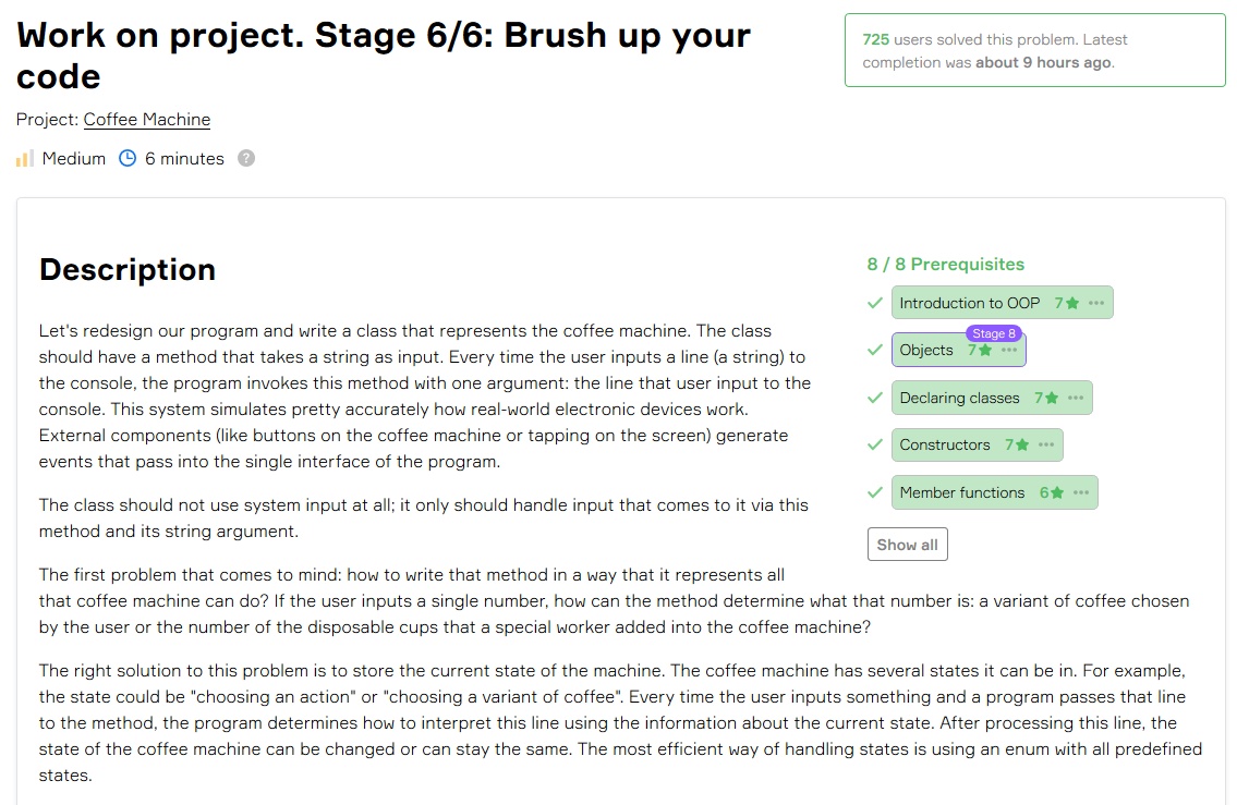 GitHub - PhenixFine/coffee-machine: My first Kotlin project from JetBrains Academy