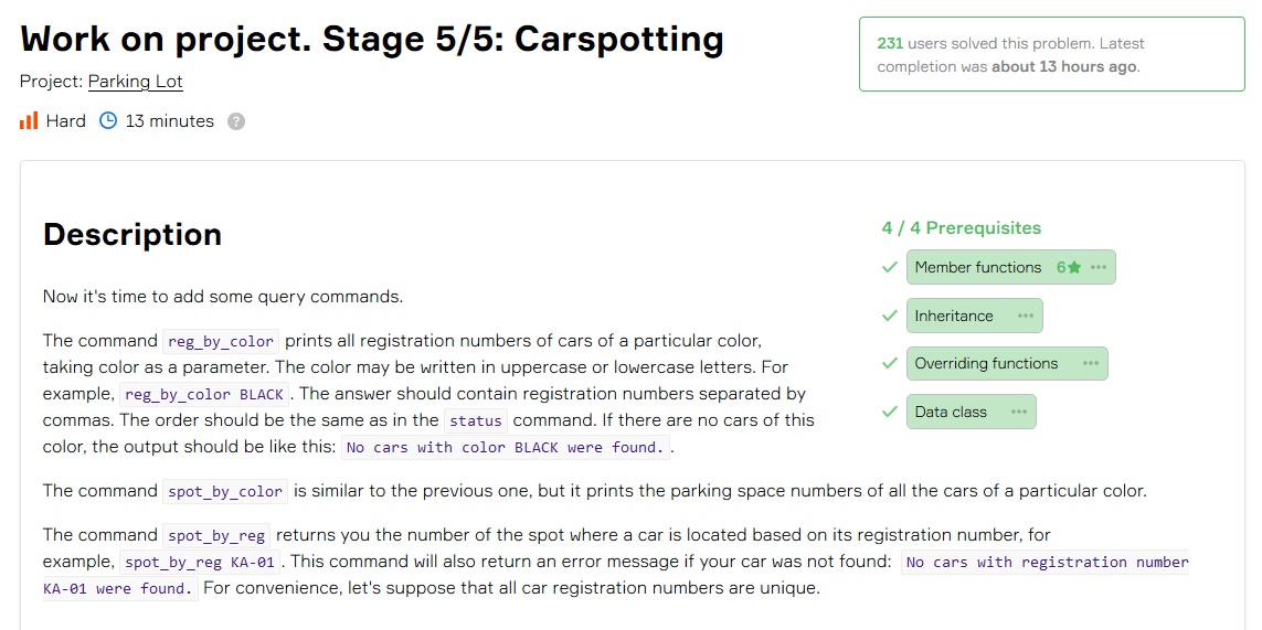 GitHub - PhenixFine/parking-lot: My third Kotlin project from JetBrains Academy