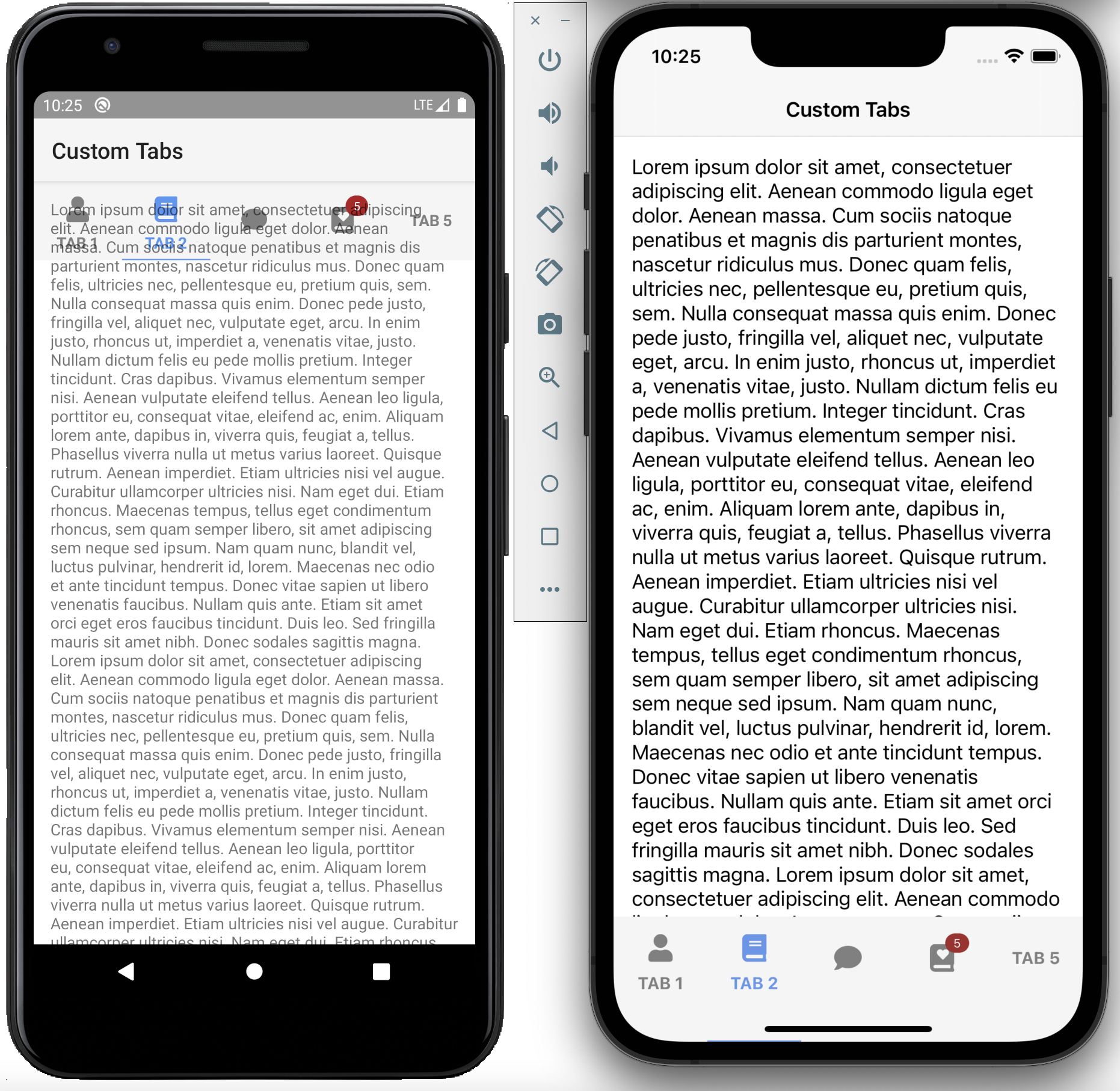 Tabs Android Tabcontent Is Overlapping Custom Tab Strip · Issue 370 · Nativescript Community