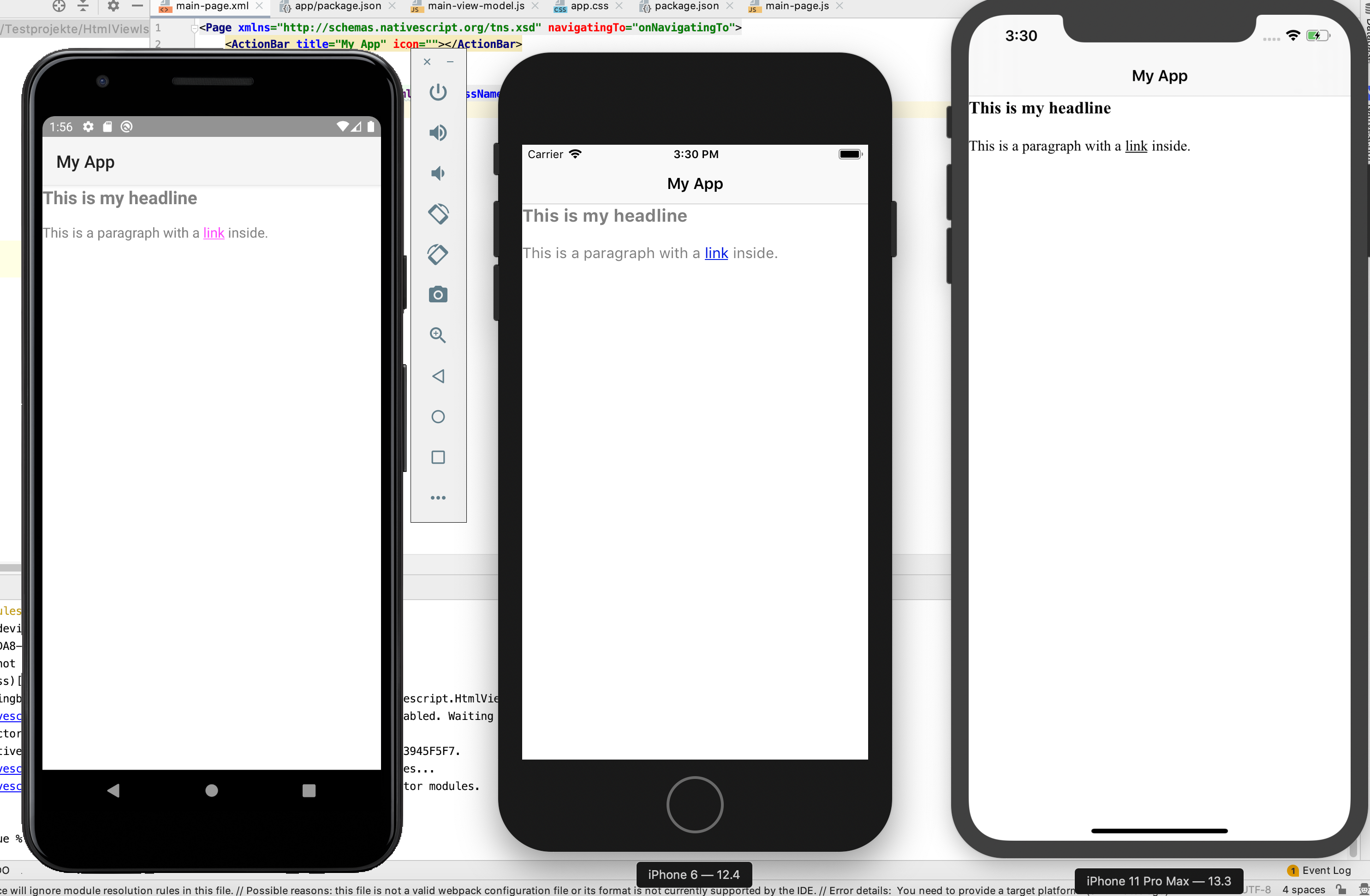 NS 6.4 HtmlView inconsistent results on Android and iOS · Issue #8368 · NativeScript ...