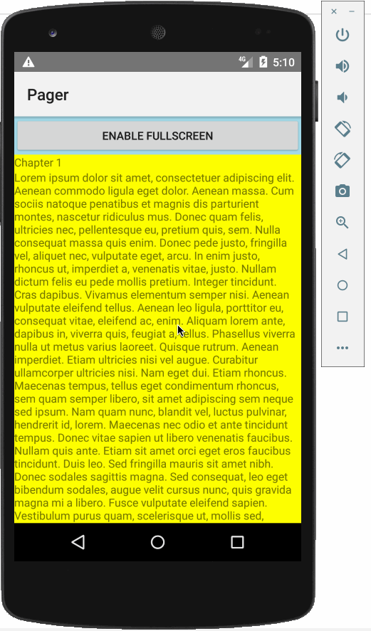 strange effect when switching to fullscreen mode in Android app using pager v 11 · Issue #138 ...