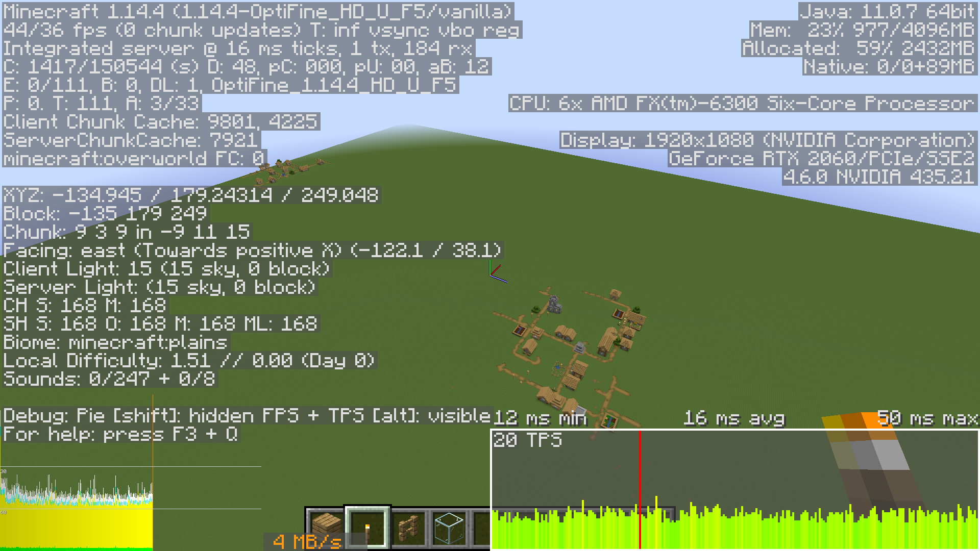 Hovering at 32 chunks render distance even though it has been set ...