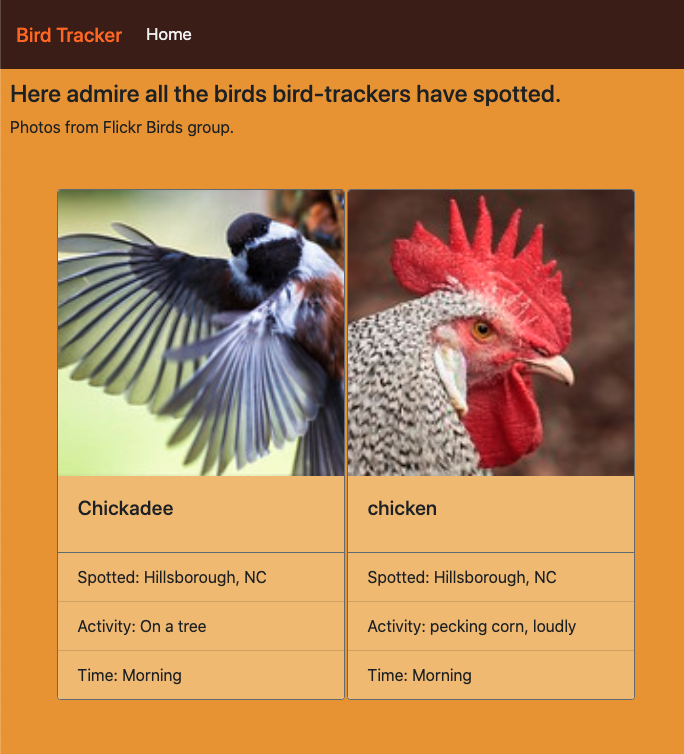 GitHub - gsteinseroussi/Bird-Tracker: This page allows bird watching ...