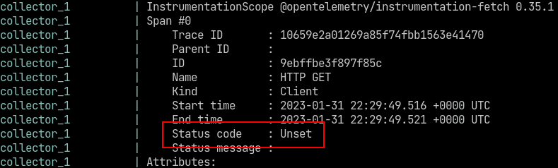 The generated traces for the front-end should show spans with error when the back-end is not ...
