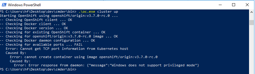 Support for running on Windows using Linux Containers for Windows (LCOW) · Issue #17461 ...
