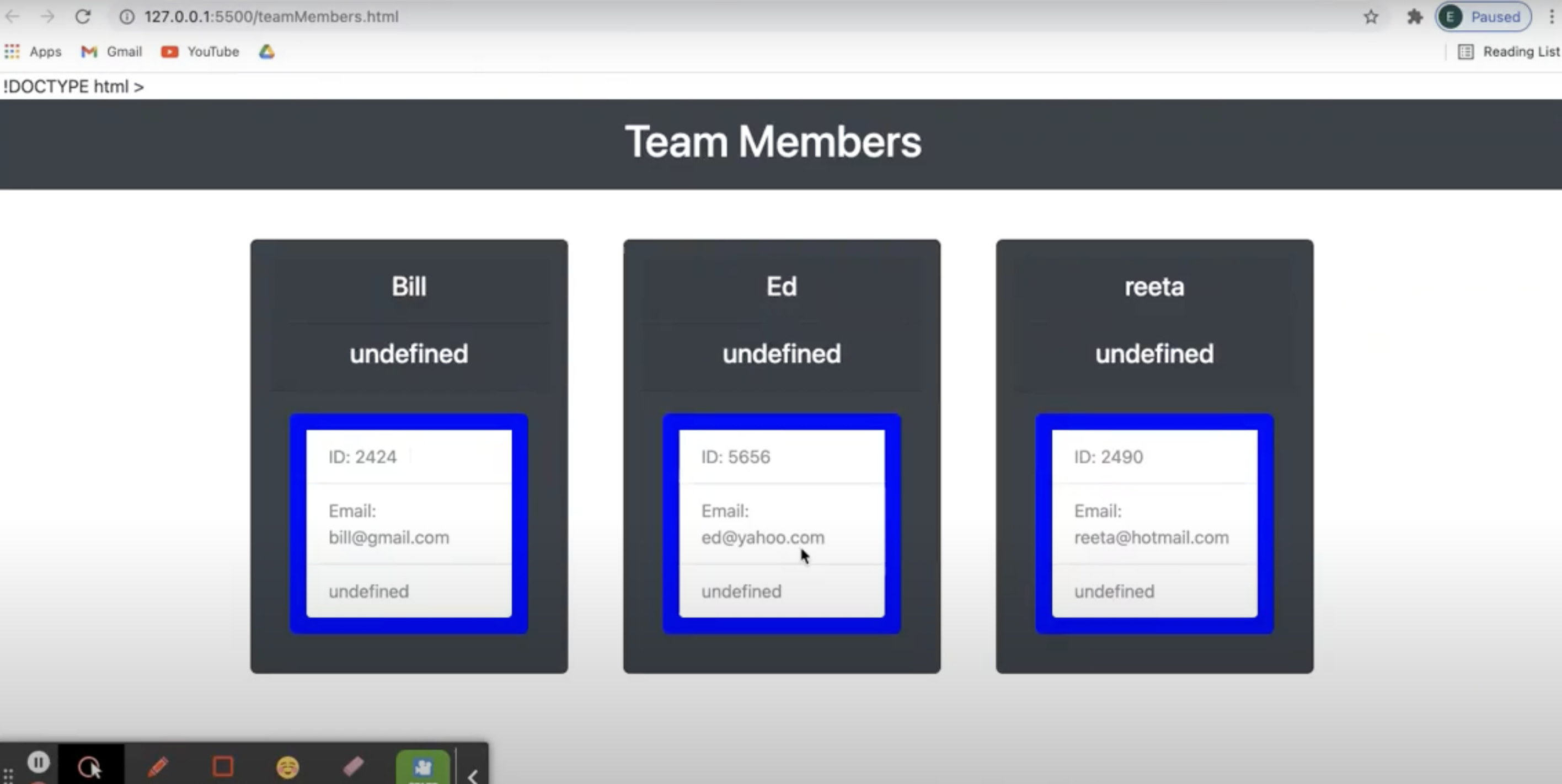 GitHub - ebadrehman92/Team-profile