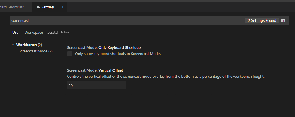 [Screencast Mode] Allow users to customize font sizes for displaying keyboard shortcuts · Issue ...